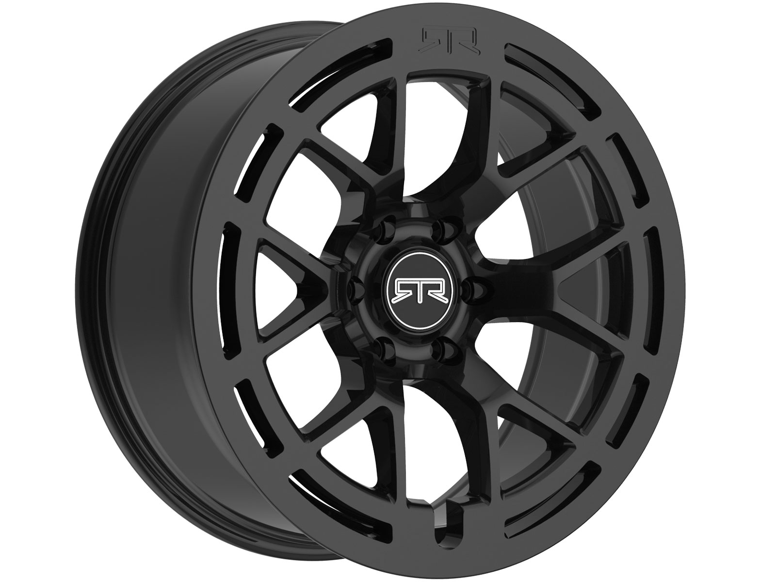 RTR Matte Black Tech 6 Wheels | RealTruck