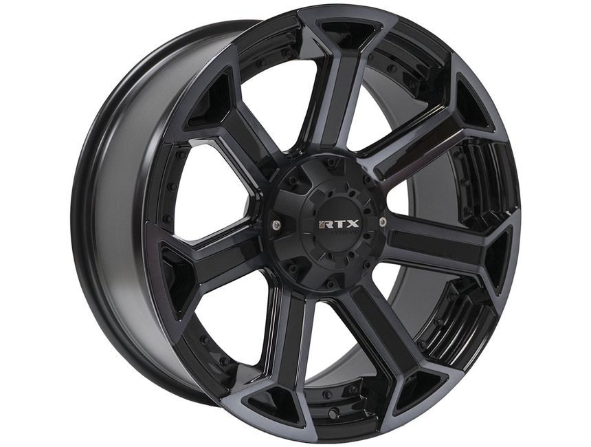 RTX Off-Road Black & Grey Peak Wheels | RealTruck