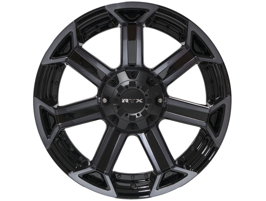 RTX Off-Road Black & Grey Peak Wheels | RealTruck