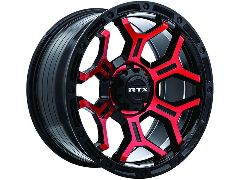 RTX Off-Road Black & Red Goliath Wheels | RealTruck
