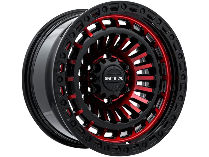 RTX Off-Road Black & Red Moab Wheels | RealTruck