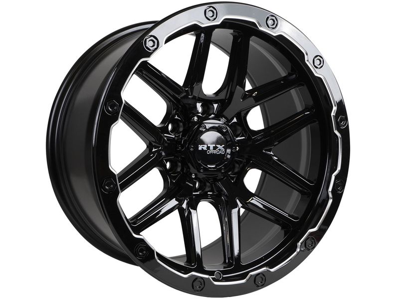 RTX Off-Road Milled Gloss Black Volcano Wheel 082979 | RealTruck