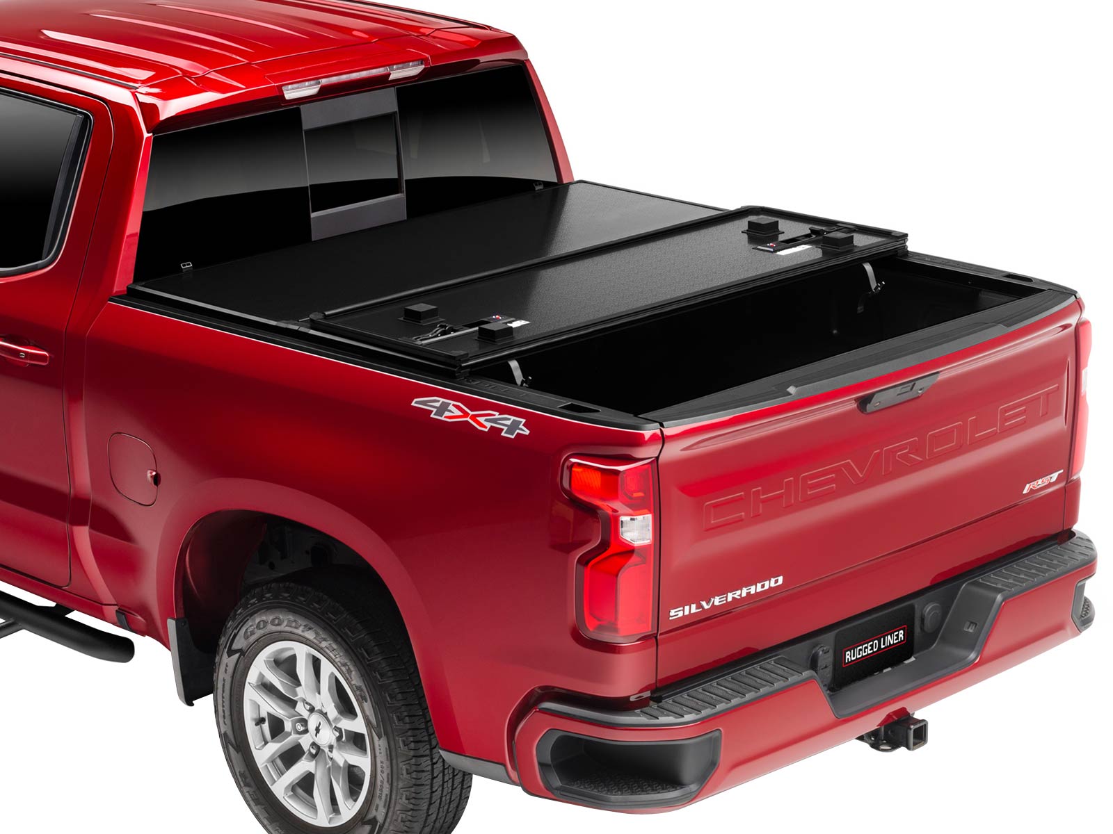 Rugged Premium Hard Fold Tonneau Cover | RealTruck