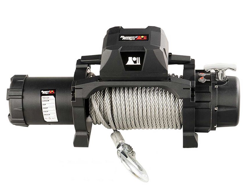 Rugged Ridge 10,000 LB Trekker Winch - Steel Cable 15100.07 | RealTruck