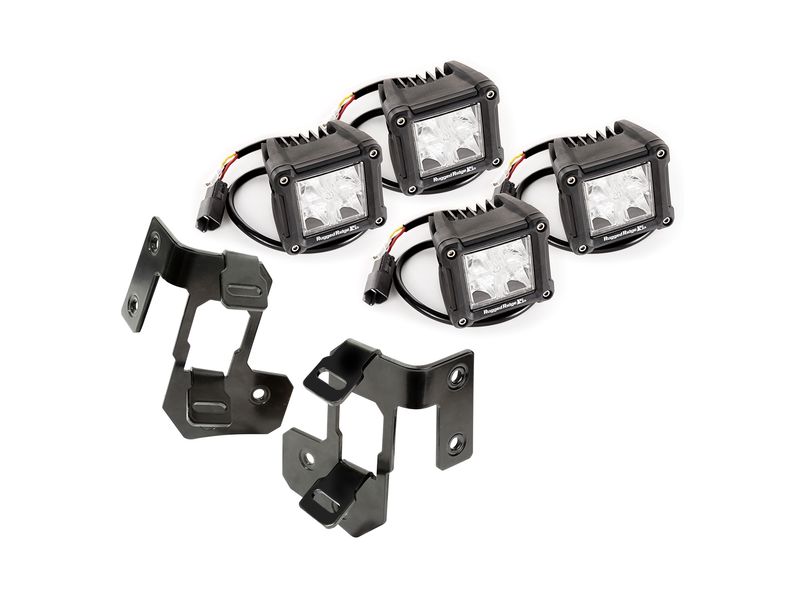 Rugged Ridge A-Pillar LED Cube Light Kit | RealTruck