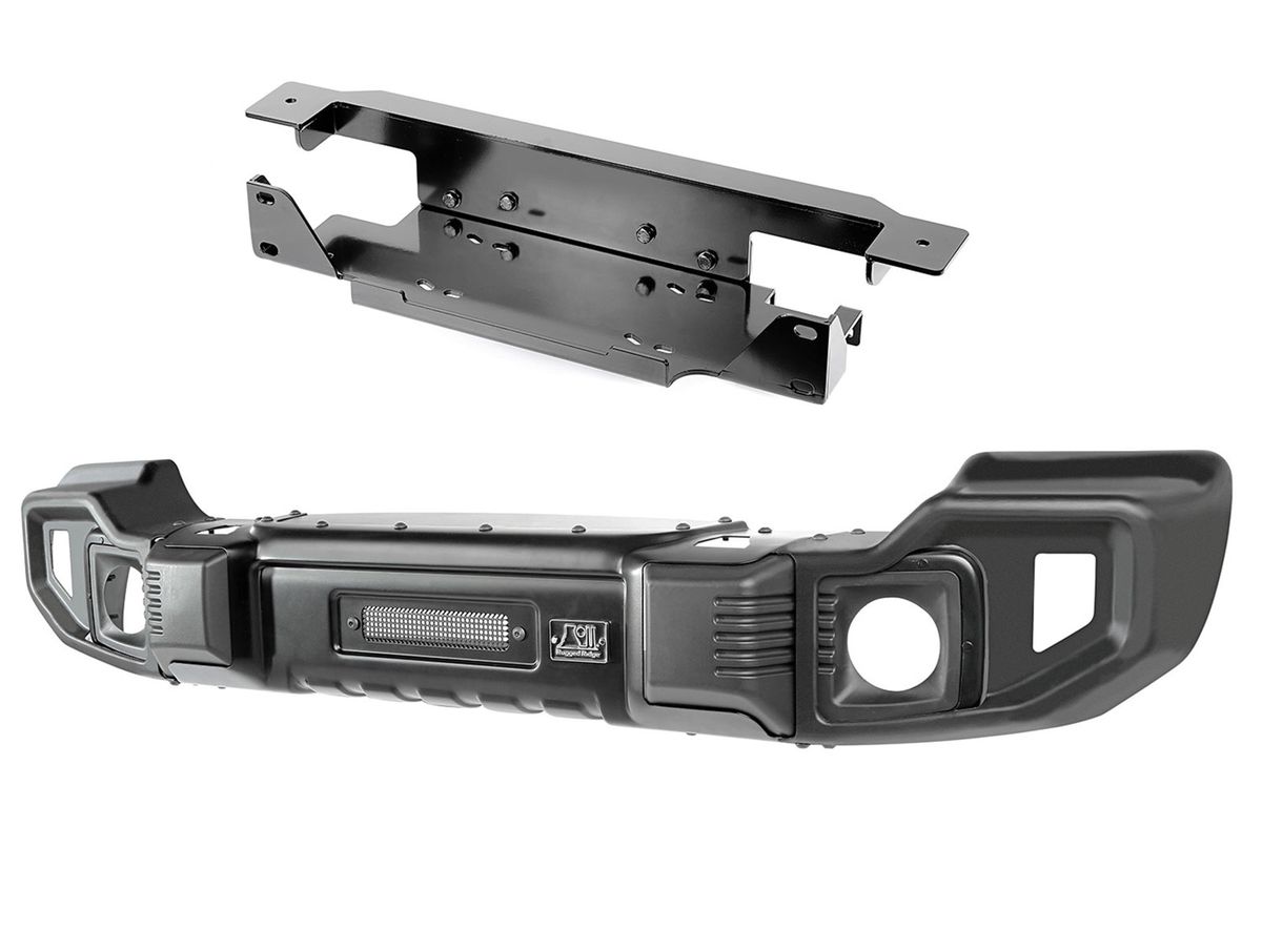 Rugged Ridge Spartacus Front Bumper with Winch Plate | RealTruck