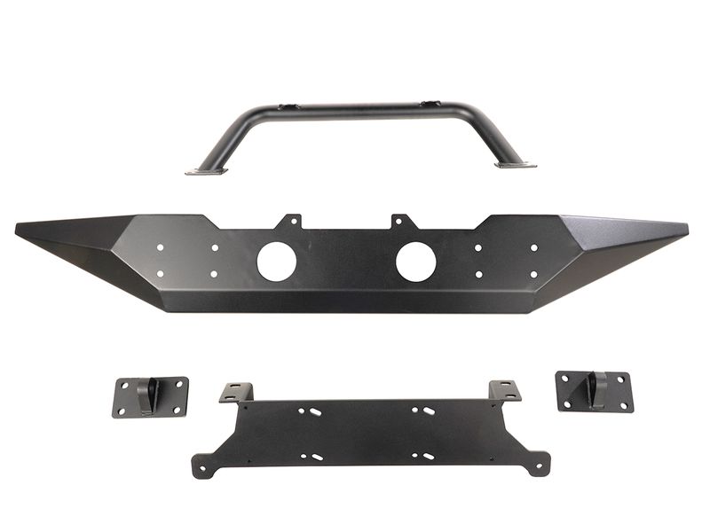 Rugged Ridge Spartan Front Bumper with Overrider 11548.72 | RealTruck