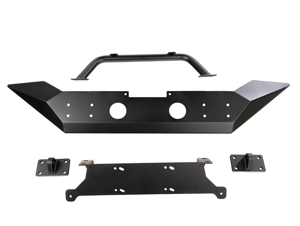 Rugged Ridge Spartan High-Clearance Front Bumper with Overrider 11548. ...