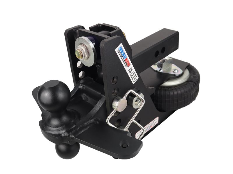 Shocker Hitch HD Max Black 20K Air Bag Receiver Hitch | RealTruck