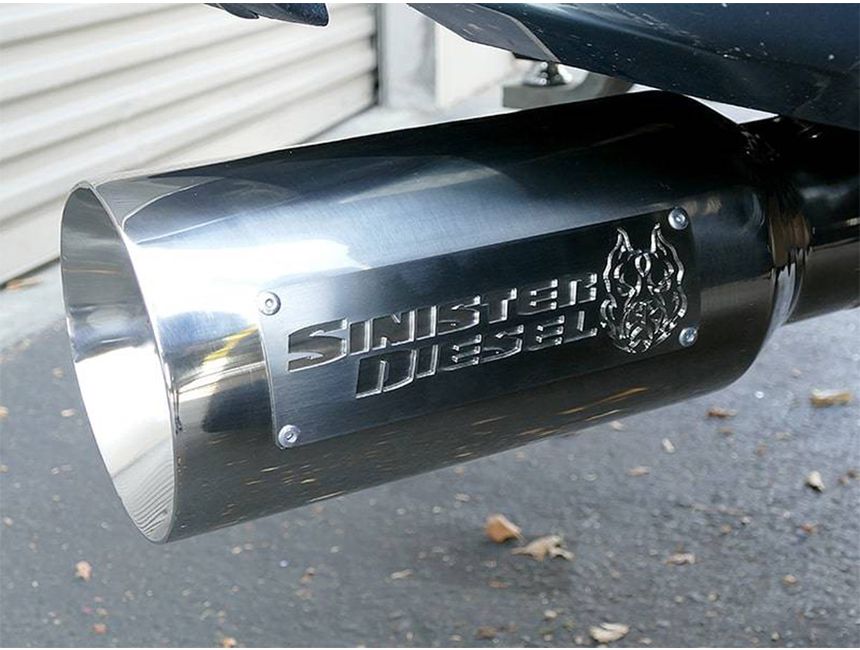 Sinister Diesel Stainless Steel Exhaust Tip SIN-SD-4-6-POL-15 | RealTruck