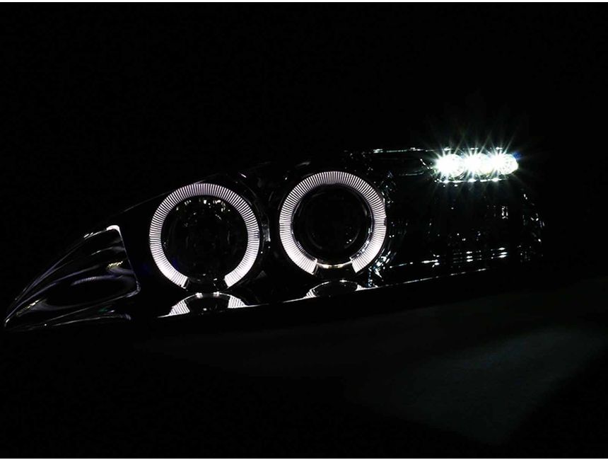 SPEC-D Chrome Halo Projector Headlights 2LHP-MST94-TM | RealTruck