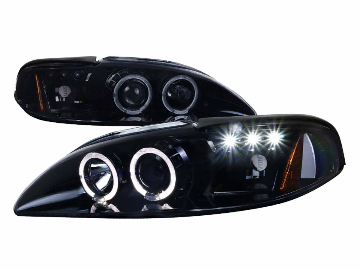 SPEC-D Gloss Black Halo Projector Headlights 2LHP-MST94G-V2-TM | RealTruck