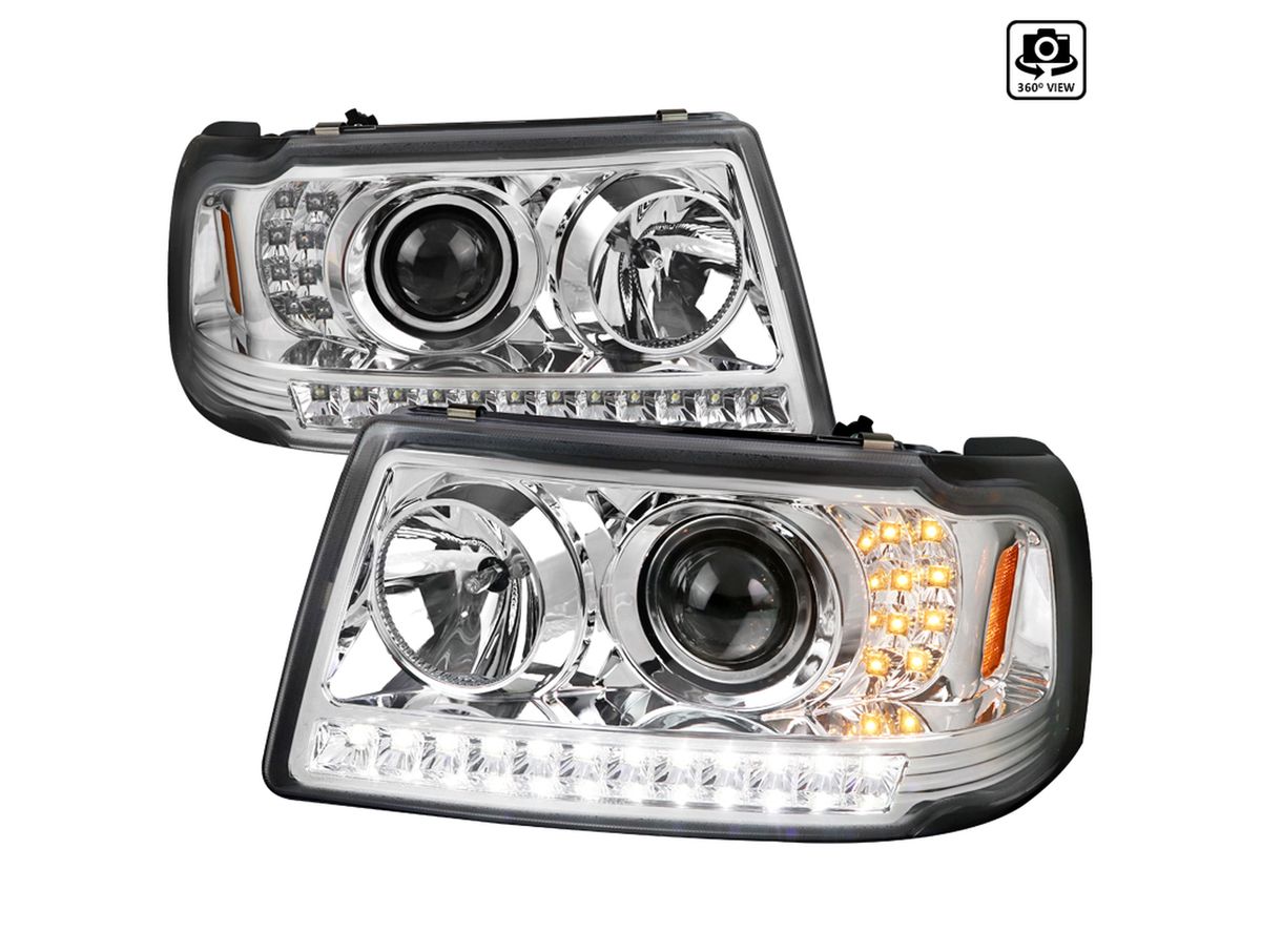 SPEC-D Chrome Projector Headlights 2LHP-RAN01-TM | RealTruck