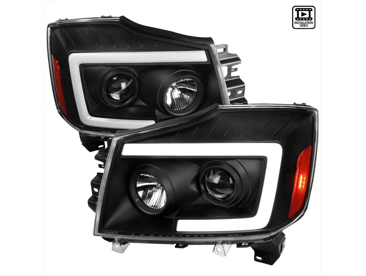 SPEC-D Projector Headlights 2LHP-TIT04JM-SQ-RS | RealTruck