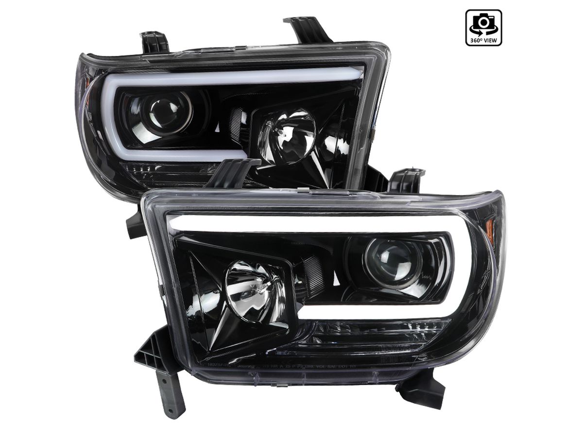 SPEC-D Projector Headlights 2LHP-TUN07BK-G2-TM | RealTruck