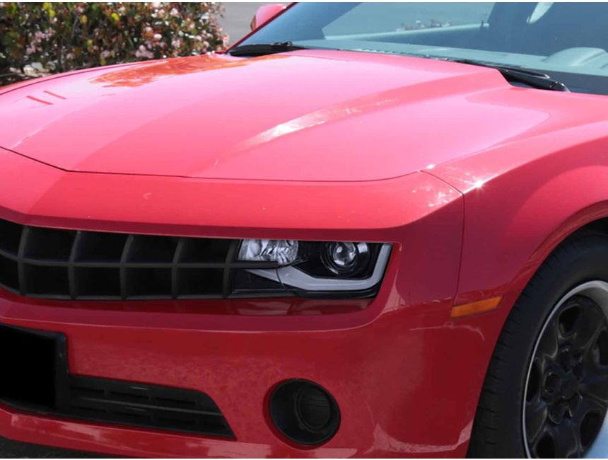 SPEC-D Smoked Black DRL Projector Headlights LHP-CMR10G-TM | RealTruck