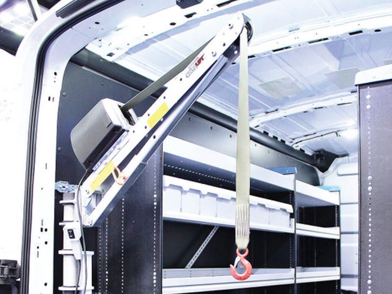 SpitzLift Fold-Down Van Crane | RealTruck