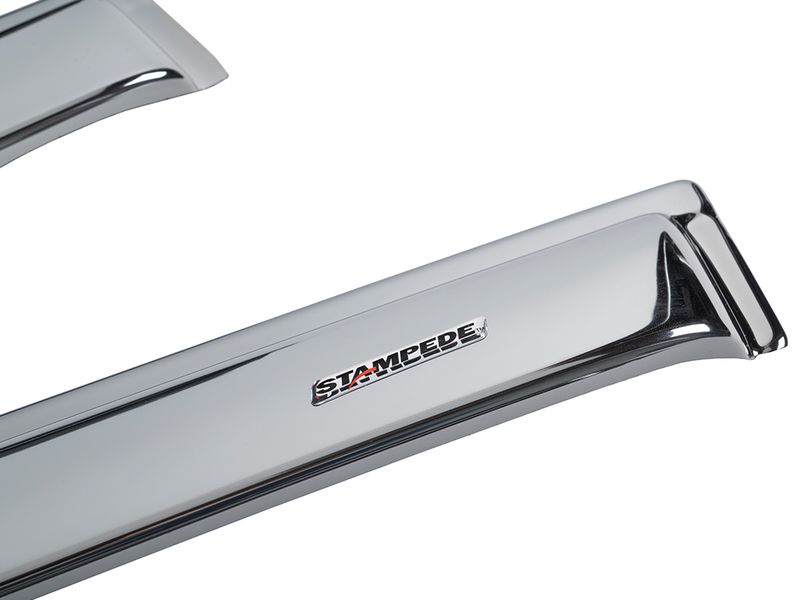 Stampede Chrome Window Deflectors | RealTruck