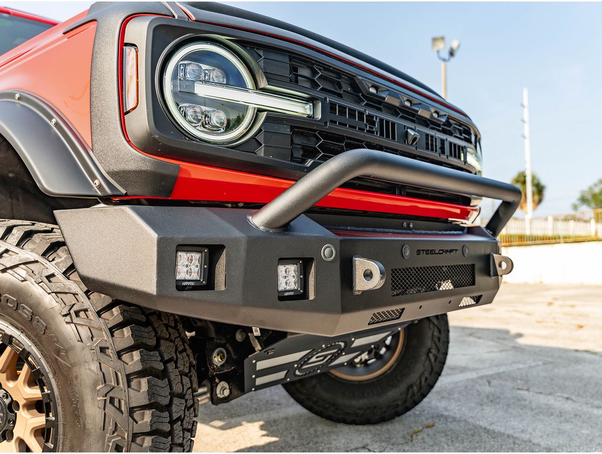 Steelcraft Fortis HD Bullnose Front Bumper 71-11350HP | RealTruck