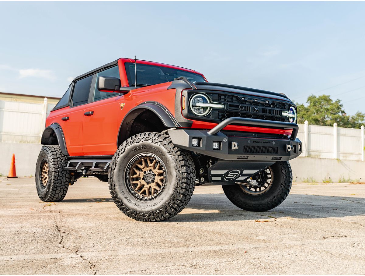 Steelcraft Fortis HD Bullnose Front Bumper 71-11350HP | RealTruck