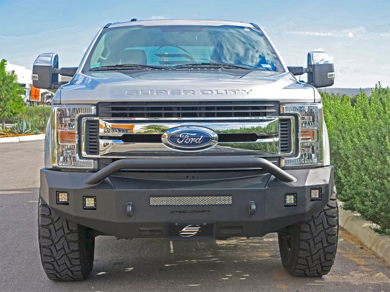Steelcraft Fortis HD Bullnose Front Bumper 71-11380HP | RealTruck