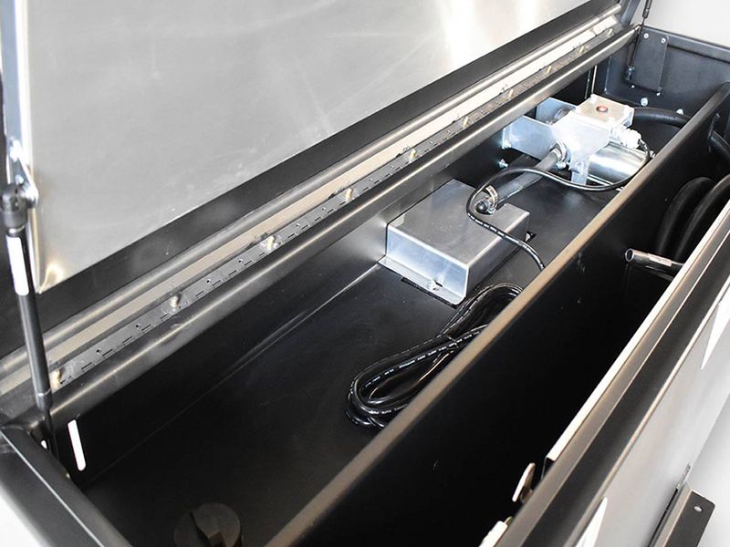 Taylor Wing Single Lid Bed Mount Fuel Combo Toolbox | RealTruck