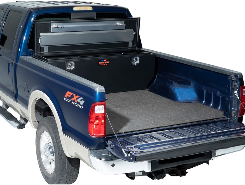 Taylor Wing Single Lid Bed Mount Fuel Combo Toolbox 1623471 | RealTruck