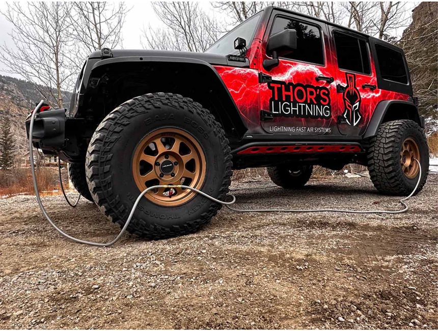 Thor's Lightning Rapid 4-Tire Midsize Air System MID001RD | RealTruck