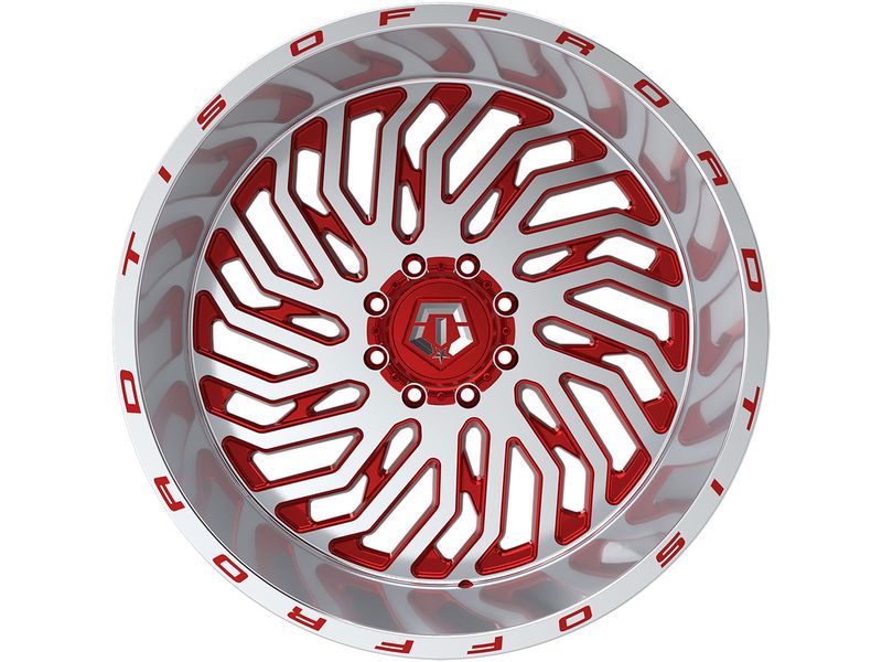 TIS Machined Red 561 Wheels | RealTruck