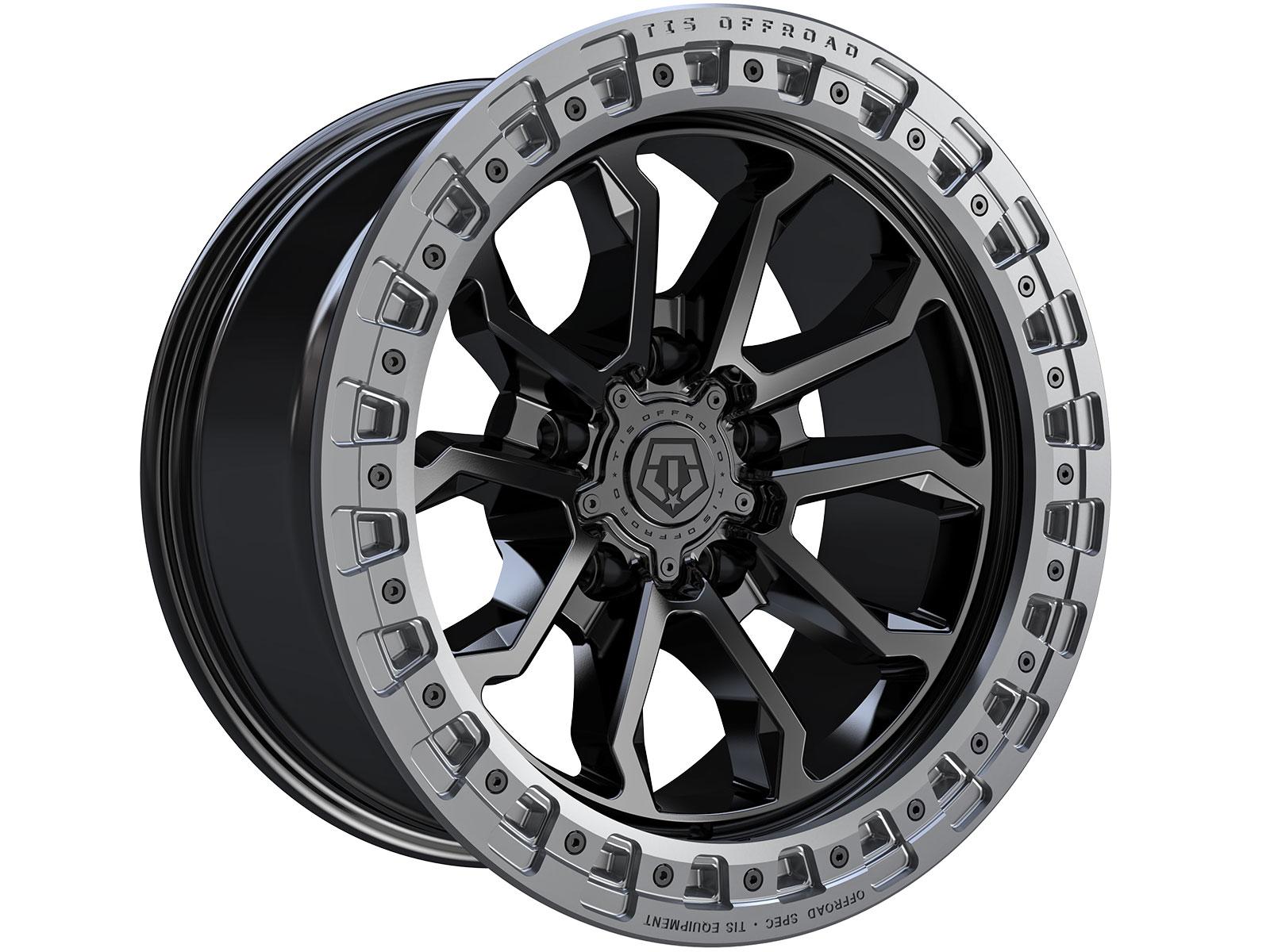 TIS Matte Black & Grey 556 Wheel 556BA-2097301 | RealTruck