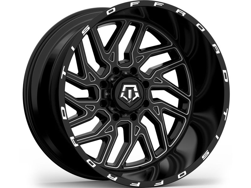 TIS Milled Gloss Black 544 Wheel 544BM-7808420 | RealTruck