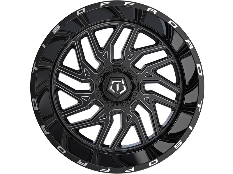 TIS Milled Gloss Black 544 Wheel TIS-544BM-2226844 | RealTruck