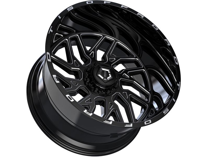 TIS Milled Gloss Black 544 Wheel TIS-544BM-2226844 | RealTruck
