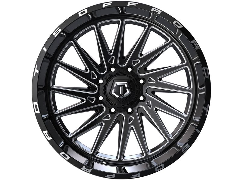 TIS Milled Gloss Black 547 Wheel TIS-547BM-2428944 | RealTruck