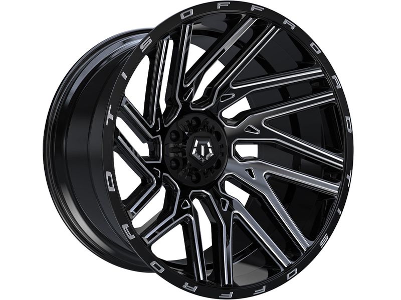 TIS Milled Gloss Black 554 Wheel 554BM-2108919 | RealTruck