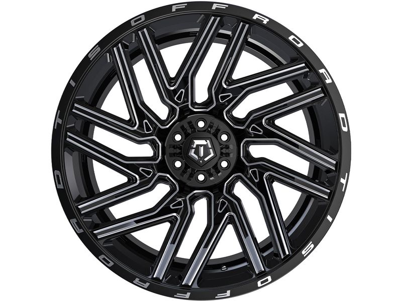 TIS Milled Gloss Black 554 Wheel TIS-554BM-2206819 | RealTruck