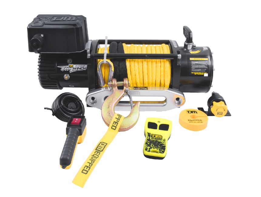 TJM Torq 9500 LB Winch with Yellow Synthetic Rope TJM-947TJMTQ95DAA ...