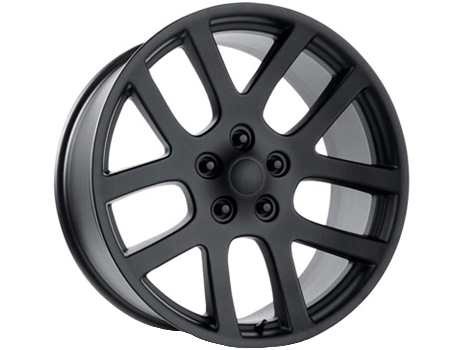 Topline Matte Black V1136 Wheels | RealTruck