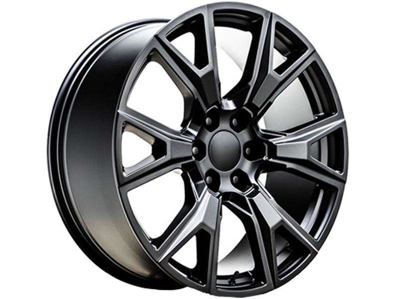 Topline Matte Black V1194 Wheels | RealTruck