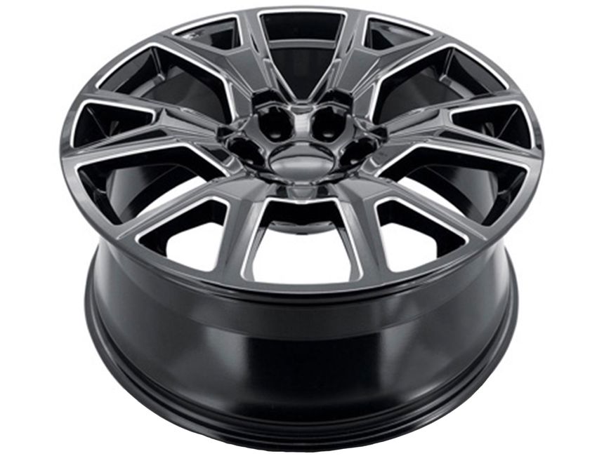 Topline Milled Gloss Black V1194 Wheels | RealTruck