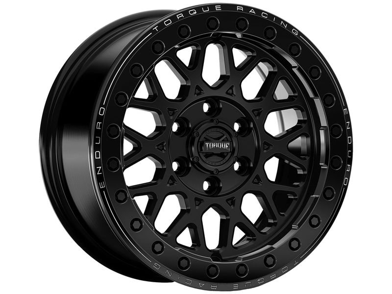 Torque Forged Matte Black Enduro Beadlock Wheel TW340F-17907304-12-BL ...