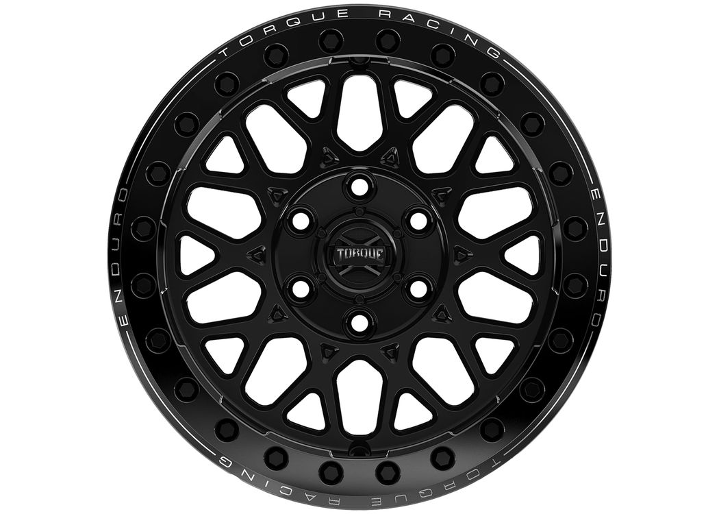 Torque Forged Matte Black Enduro Beadlock Wheel TW340F-17907304-12-BL ...