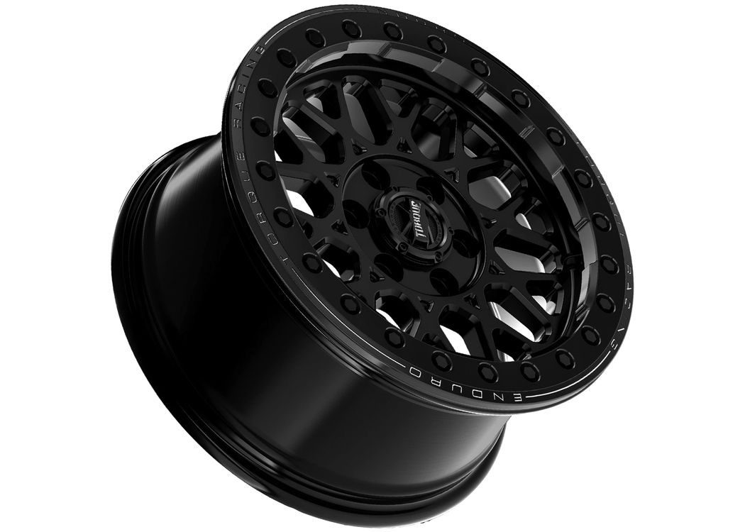 Torque Forged Matte Black Enduro Beadlock Wheel TW340F-17907304-12-BL ...
