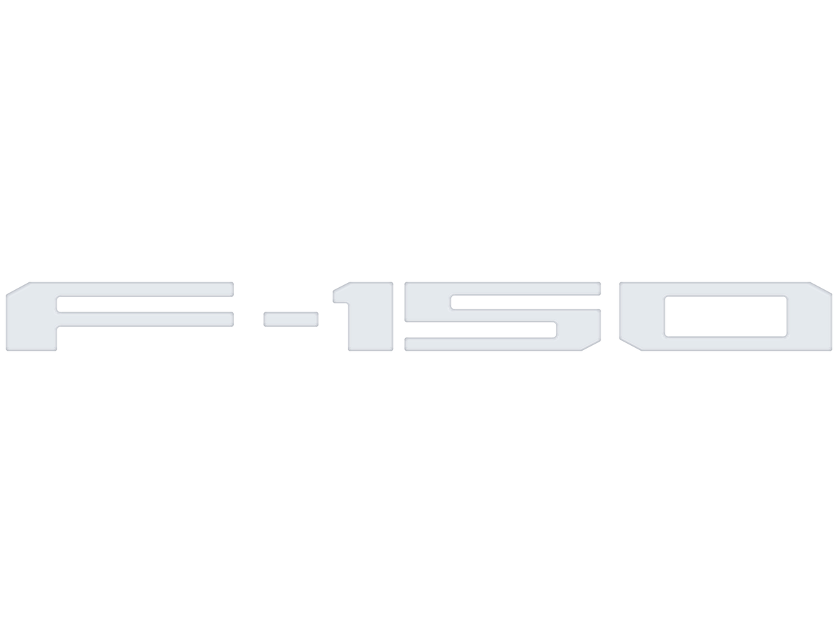 Tufskinz Tailgate Letter Inserts FRD106-WHT-G | RealTruck