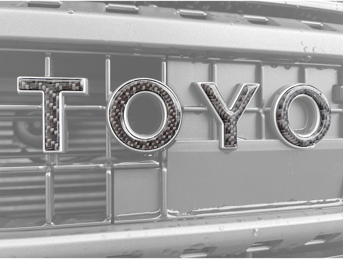 Tufskinz Grille Lettering Overlays LCR002-PUR-G | RealTruck