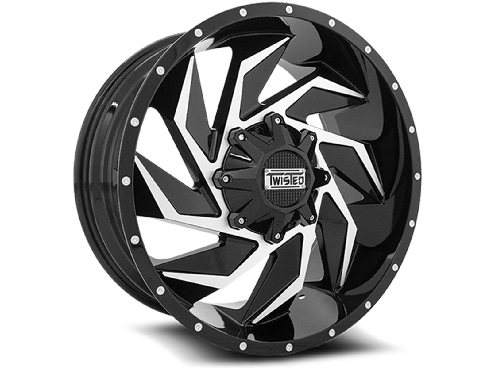 Twisted Off-Road Machined Black Vixon Wheels | RealTruck