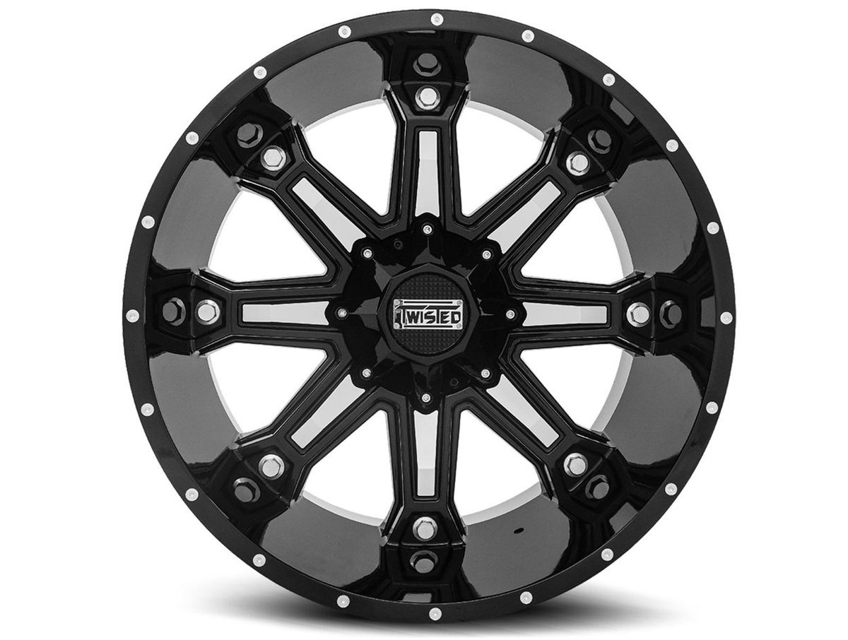 Twisted Off-Road Machined Black Wraith Wheels | RealTruck