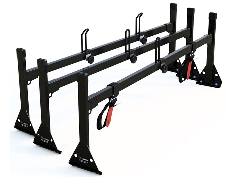 Vantech Two Bar Aluminum H1 KUV Ladder Rack VAN-H51002359W | RealTruck