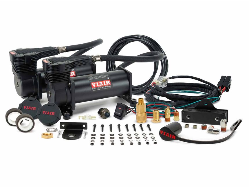 Viair Dual Mounted Stealth Black Compressor System 485DB01 | RealTruck
