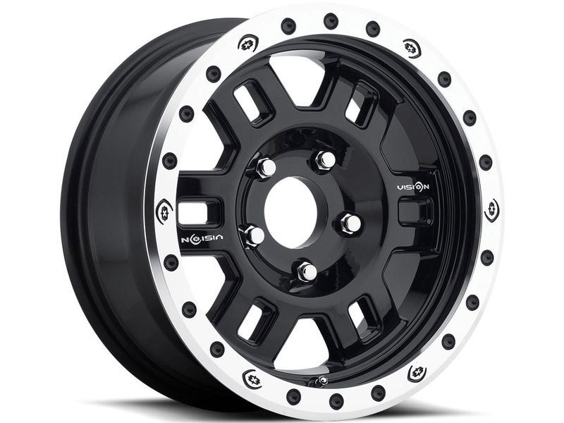 Vision Forged Gloss Black Manx Beadlock Wheels | RealTruck